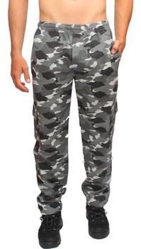 Calça Masculina Brim Camuflada Pesca Caça Cargo Bolso Cordão - NoBrand ...