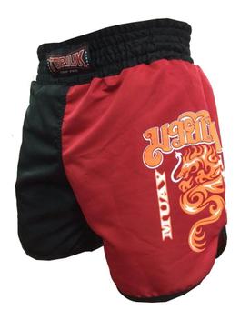 Calção Short Muay Thai - Dragon on Fire - Cavado - Preto/Verm - Toriuk ...