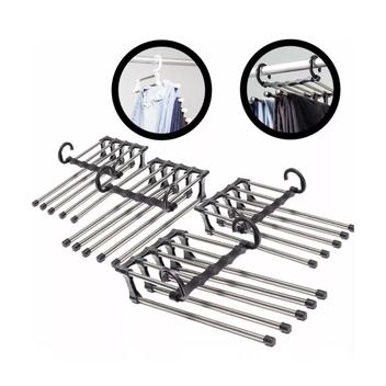 Calceiro Retrátil com 5 Divisórias Inox - Para Calças e Saias - Monac ...