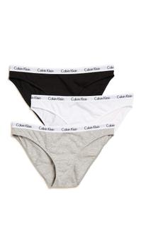 Calcinhas Calvin Klein Carousel - Algodão Elástico com Logotipo ...