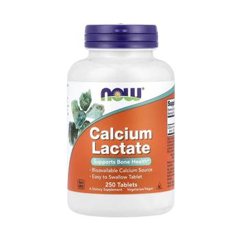 Cálcio Lactato 250 Tabletes Now - Cálcio - Magazine Luiza