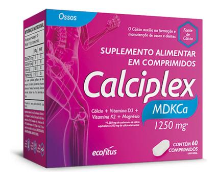 Calciplex Mdkca Suplemento Alimentar 60Cps 1250mg - Ecofitus ...