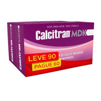 Calcitran Mdk Leve 90 Pague 60 Comprimidos Especial - Fqm - Cálcio ...