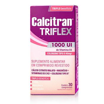 Calcitran triflex com 30 comprimidos - FQM - Cálcio - Magazine Luiza