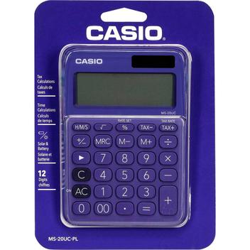 Calculadora Casio MS-20UC-PL - 12 Digitos - Roxo - Calculadora - Magazine Luiza