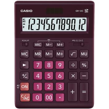 Calculadora Compacta Casio GR-12C-WR - Bordo - Calculadora - Magazine Luiza