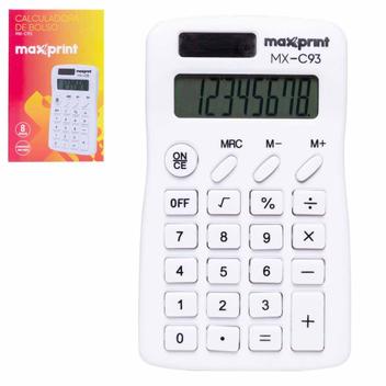 Calculadora de Bolso 8 Dígitos Branco Mx-c93 Maxprint Maxprint - Un ...