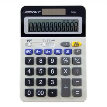 Calculadora de mesa 12 dig. mod.pc241 bat/solar procalc - Calculadora ...