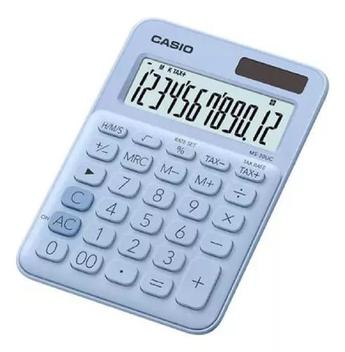 Calculadora De Mesa 12 Dígitos Azul - Ms-20uc-lb-w-dc - CASIO - Calculadora - Magazine Luiza