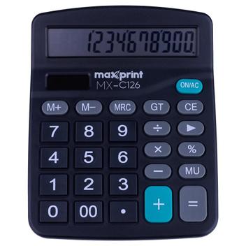 Calculadora de Mesa 12 Dígitos Maxprint MX-C126 Preta - Calculadora de ...
