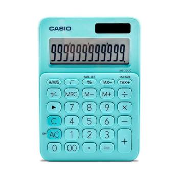 Calculadora de Mesa Casio 12 Dígitos MS-20UC-GN Turquesa - Calculadora de Mesa - Magazine Luiza