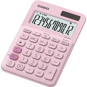 Calculadora de Mesa Casio MS20UC 12 Dígitos Rosa Claro - Calculadora de Mesa - Magazine Luiza