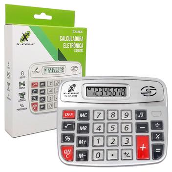 Calculadora Eletrônica X-Cell, 8 Dígitos - XC-CA-9835 - Calculadora ...