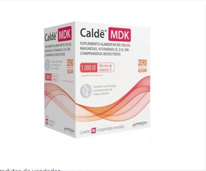 Calde Mdk 1000ui C/90 Comprimidos Sem Sabor - Marjan - Cálcio ...