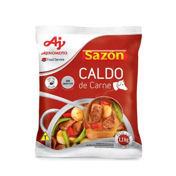 Caldo Em Pó SAZÓN Profissional Sabor Carne 1,1Kg - Ajinomoto - Caldo ...