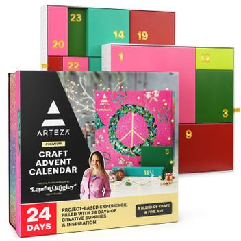Calendário Adventino Artesanal ARTEZA 2024 com Glitter, Argila e Kits ...