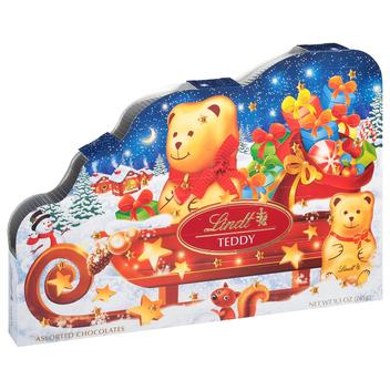 Calendário do Advento: Chocolates variados Lindt TEDDY Sleigh ...
