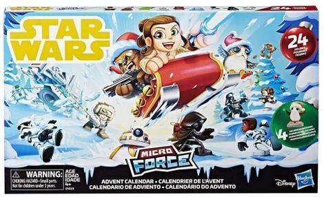 Calendário do advento Micro Force Star Wars com 24 mini figuras ...
