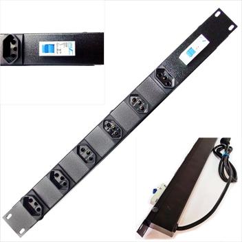 Calha Com Disjuntor Régua 6 Tomadas 20A Para Rack 19'' - Rb Tronics ...