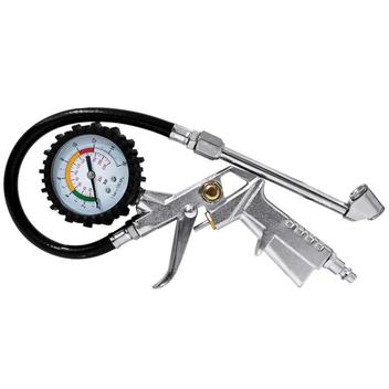 Calibrador Medidor de Pressão Pneus Analógico com Manômetro e Bico ...