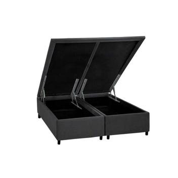 Cama Box Baú Queen Universal Courano Gray (158x198x35) - Costa Rica - A ...