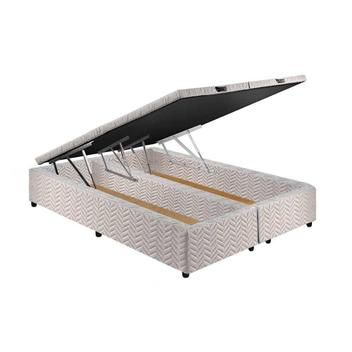 Cama Box Baú Queen Universal Rústico White (158x198x36) - Paropas ...