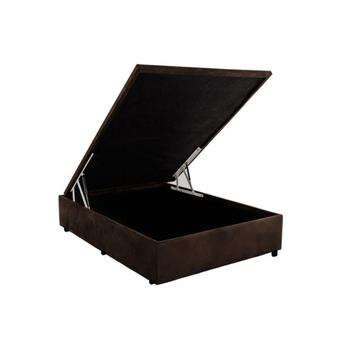 Cama Box Baú Universal CRC Camurça Brown Casal 138x188 - A Costa Rica ...
