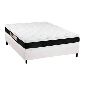 Cama Box Casal: Colchão Espuma D45 Castor Black e White Double Face ...