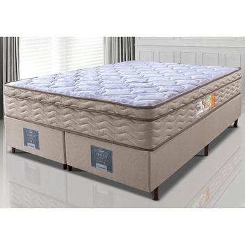 Cama Box Queen Colchão Ortopédico + Box 158x198x67 One Face Espuma D33 ...