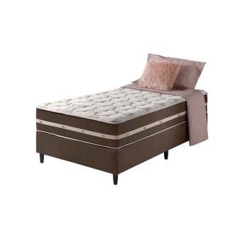 Cama Box Solteiro King Marrom + Colchão Molas Ensacadas Las Vegas ...