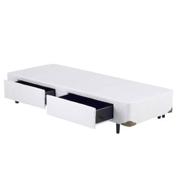 Cama Box Viúva Universal 2 Gavetas - 120x200 - MGA - Cama Box ...