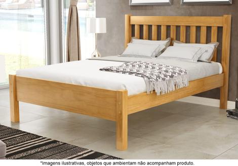 Cama Casal em Madeira Maciça 1,60 Rapido Alice Mel - Straub Web - Cama ...
