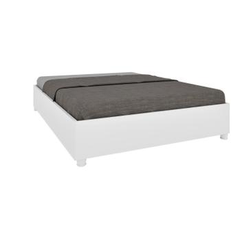 Cama Casal em MDP 193cm x 144cm Grecia Yescasa Branco/Neve - Cama de ...
