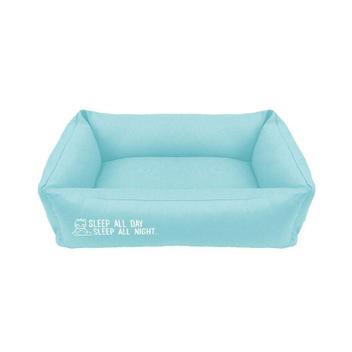 Cama Cute&Co Microfibra Azul para Cães e Gatos - Tamanho G - Cama para ...