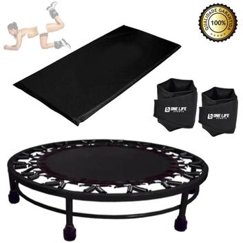 Cama Elástica Mini Jump + Colchonete + Caneleira 4 Kg (Par) - Infinity ...