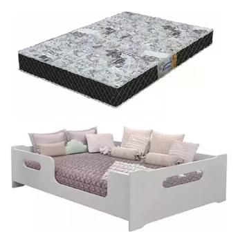Cama Encanto Casal Montessoriana Infantil 100% MDF + colchão Gazim D23 ...
