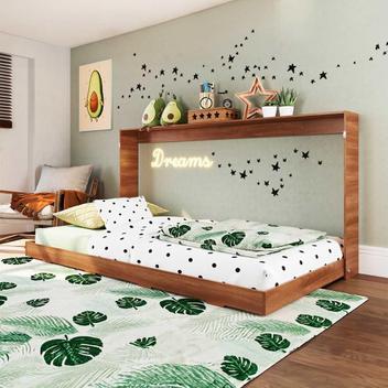 Cama Multifuncional Dobrável De Solteiro Nogal Phoenix Art In Móveis ...