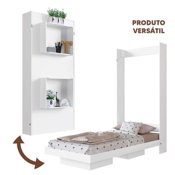 Cama Retrátil Embutida Solteiro Branco Moison Shop Jm - Cama de ...