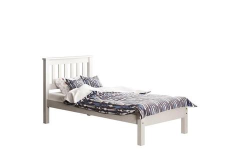 Cama Solteiro de Madeira Branco - Piratini - Cama de Solteiro ...