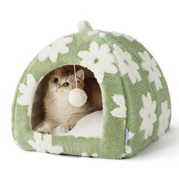 Camas para gatos LE SURE Cute 2 em 1, caverna para gatos de interior ...