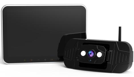 Câmera de backup sem fio WZBB HD 1080P de 8 polegadas para trailer de ...