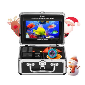 Câmera de pesca subaquática Eyoyo Monitor LCD de 7 polegadas 1000TVL ...