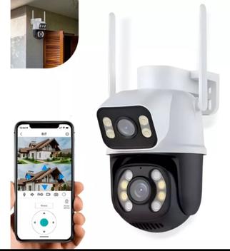 Câmera de Segurança Externa 360 Lente Dupla Rastreamento Zoom A28b ...