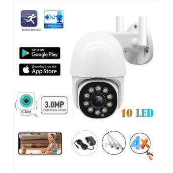 Câmera De Segurança Externa Wifi Icsee Ip 360 + Cartão 32gb - Lenox ...