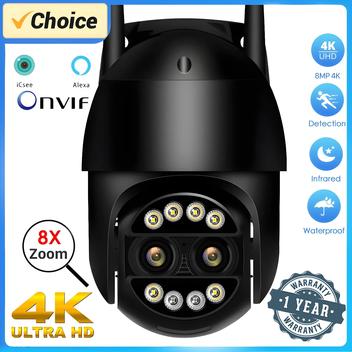 Câmera de Segurança Wi-Fi 8MP 4K PTZ - Lente Dupla, Zoom 8x e Detecção ...