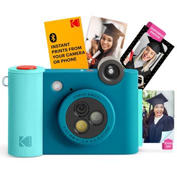 Câmera digital de impressão instantânea sem fio KODAK Smile+ Blue ...