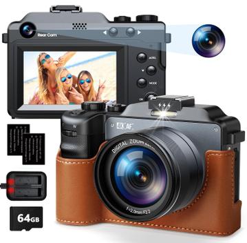 Câmera digital FIREFOTO 4K 64MP Vlogging YouTube 64GB SD - Acessórios ...