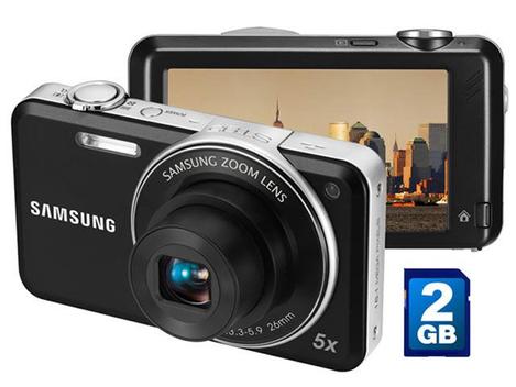 Câmera Digital Samsung ST95 16.2MP LCD 3 Touch - Zoom Óptico 5x / Filma ...