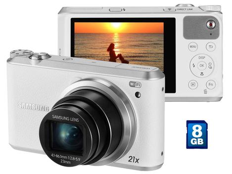 Câmera Digital Samsung WB350F 16.3MP - LCD 3” Touch Zoom Óptico 21x ...