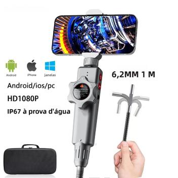 Câmera Endoscópica Articulada HD Inspeção De 210 Graus Câmera De ...